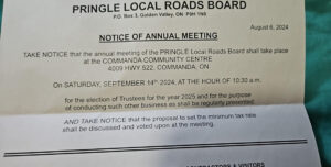 Pringle Local Roads Board - Commanda Community Centre